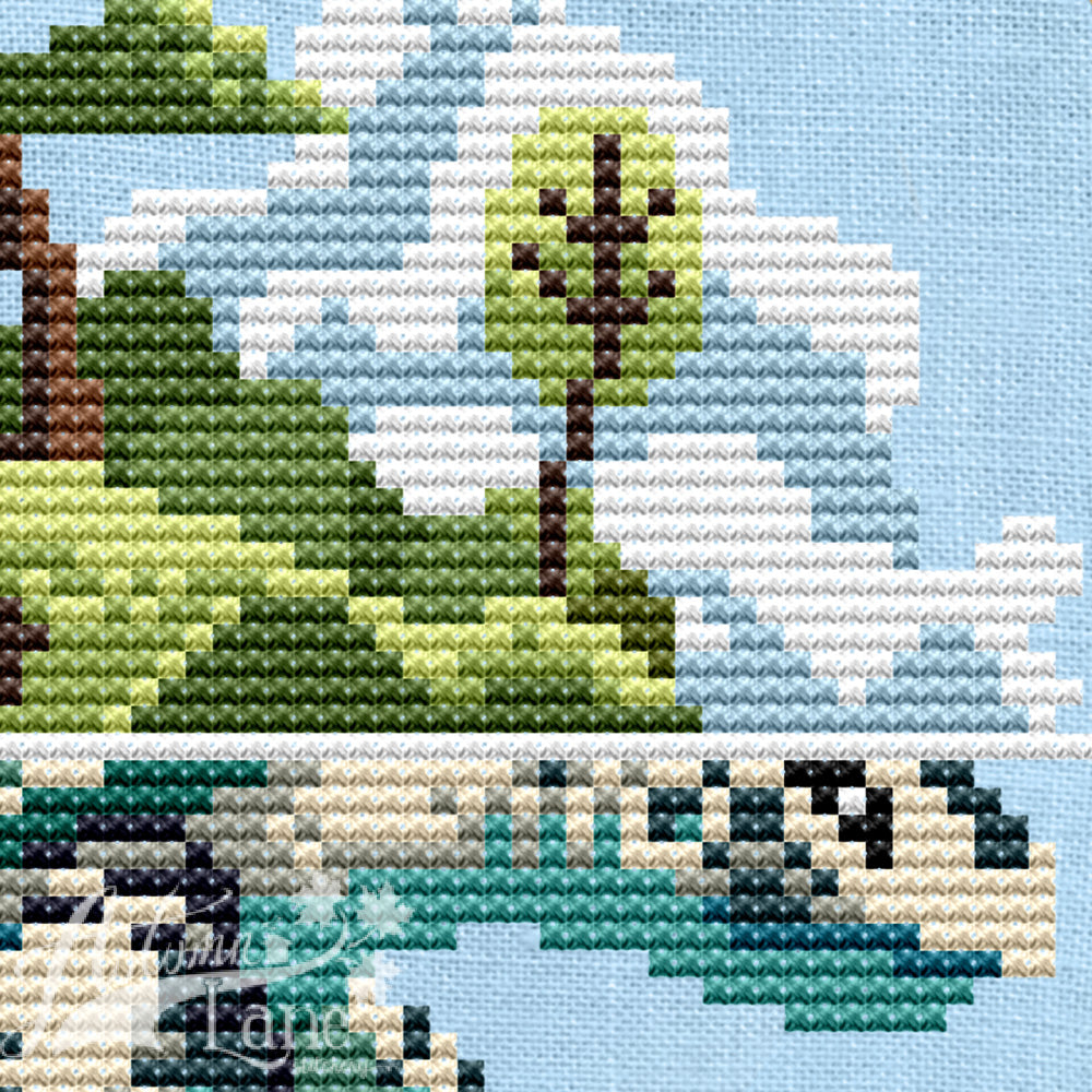 Vanishing Isle Cross Stitch Pattern - Digital Download ...